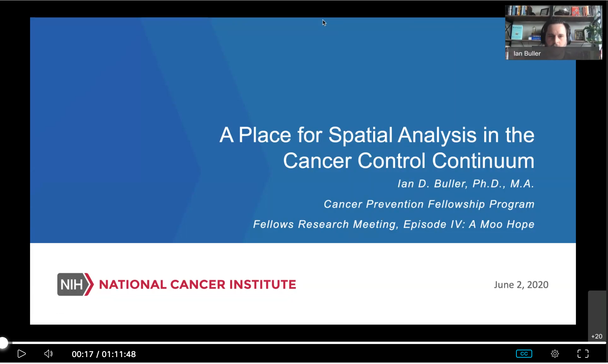 A Place for Spatial Analysis in the Cancer Control Continuum | Ian ...